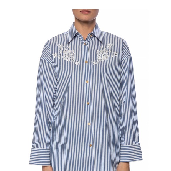 Coach | Tops | Coach Oversized Floral Embroidery Shirt | Poshmark